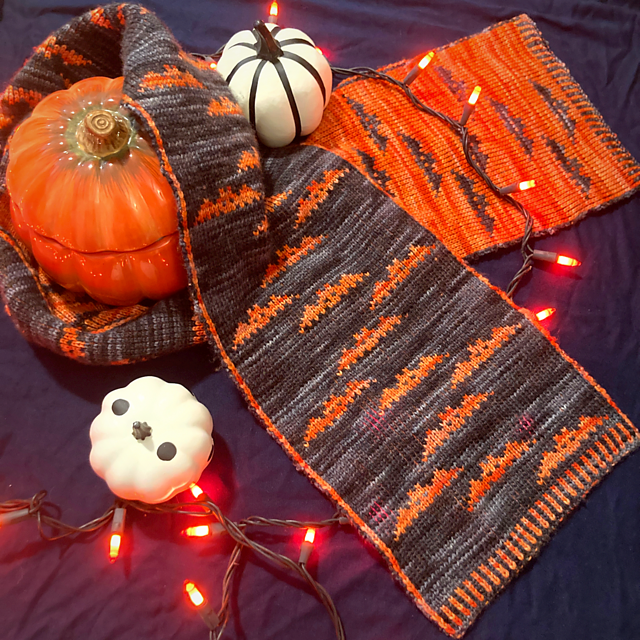 Ravelry: Going Batty Scarf pattern by Kate Blatchford