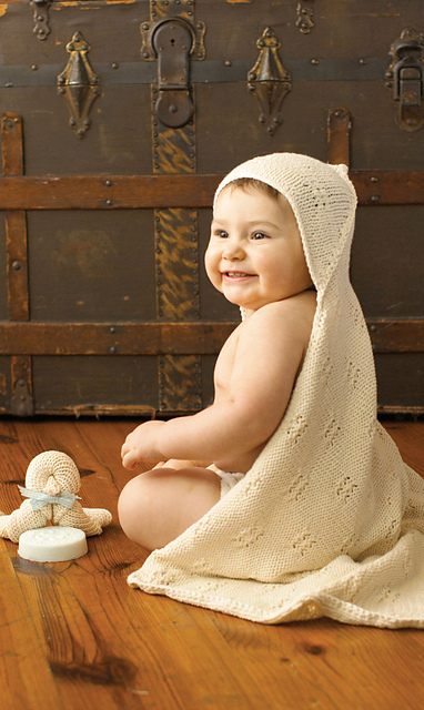 Ravelry: Hand Knit Baby Towel with Hood pattern by Appalachian Baby Design