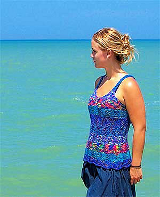Ravelry: Bombastic Lace Tank Top pattern by Cindy Jackson