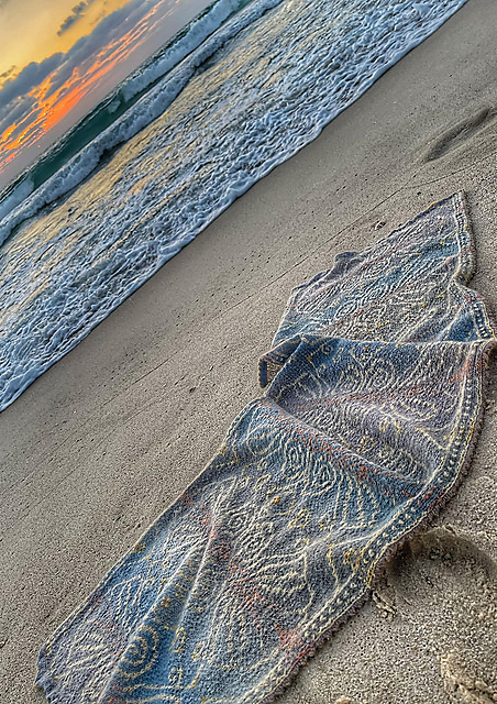 Ravelry: Mediterranean Sea Scarf pattern by Nataly Menyaev