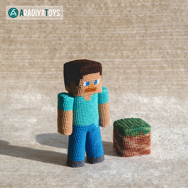 Ravelry: Steve from "Minecraft" pattern by Olka Novytska