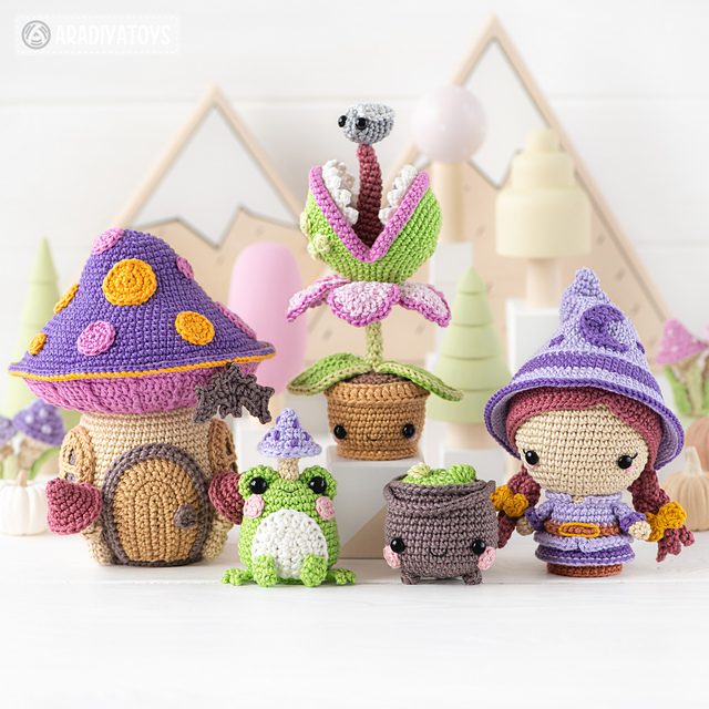 Ravelry: Midnight Swamp (Witch, Venus Fly Trap) pattern by Olka Novytska