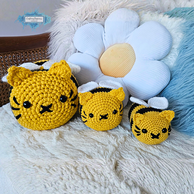 Ravelry: Amigurumi Cat Bee (CEE) pattern by Crafting Happiness