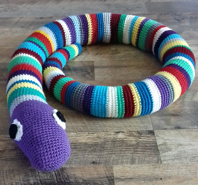 Ravelry: Colorful snake pattern by Arja Lam