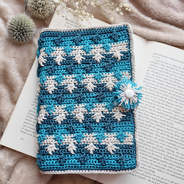 Ravelry: Frozen Moments Crochet Book Cover pattern by Marija Menaker