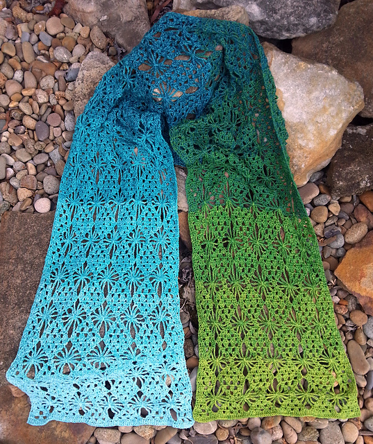 Ravelry: Diamond Web Wrap pattern by Artefacts Crochet Design