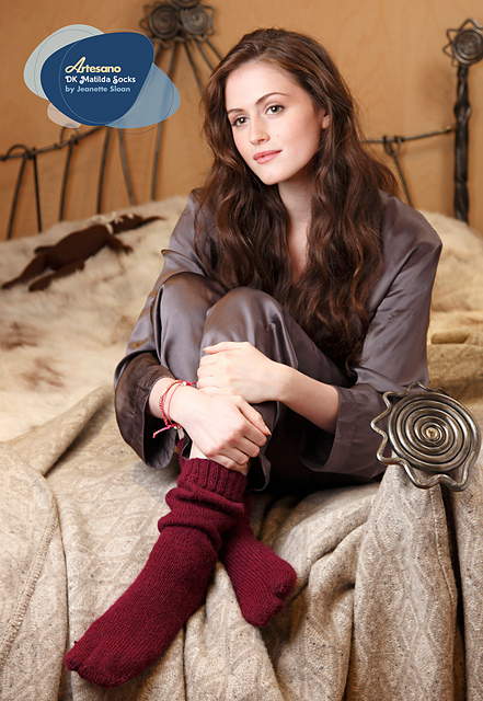 Ravelry: Matilda Socks pattern by Jeanette Sloan