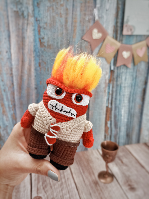 Ravelry: Furia Anger (Inside Out) pattern by Lourdes Beatriz Alvarado