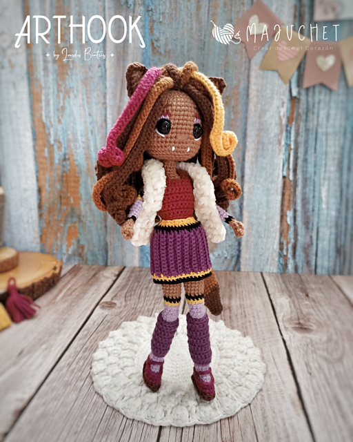 Ravelry: Monster High Claudeen Wolf AM pattern by Lourdes Beatriz Alvarado