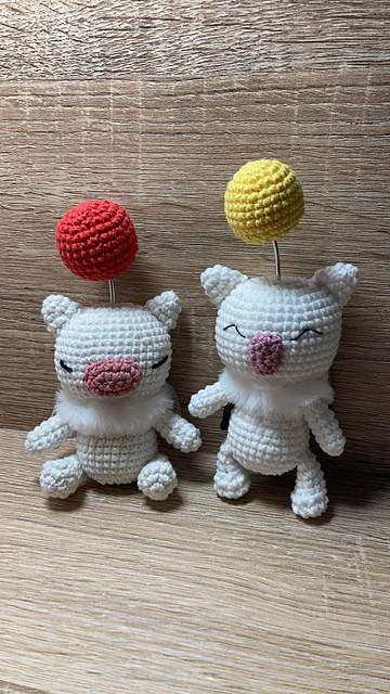 Ravelry: Moogle inspiration pattern by ArtisticDolls Crochet