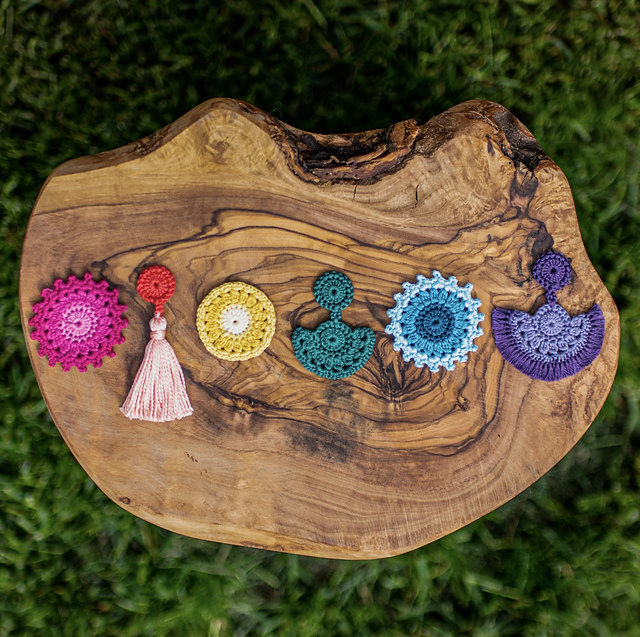 Ravelry: Lux Solaris Earring Collection pattern by Amanda Arts