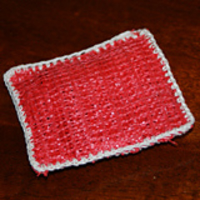 Ravelry: Upcycled Mesh Pot Scrubber With Crocheted Edging pattern by ...