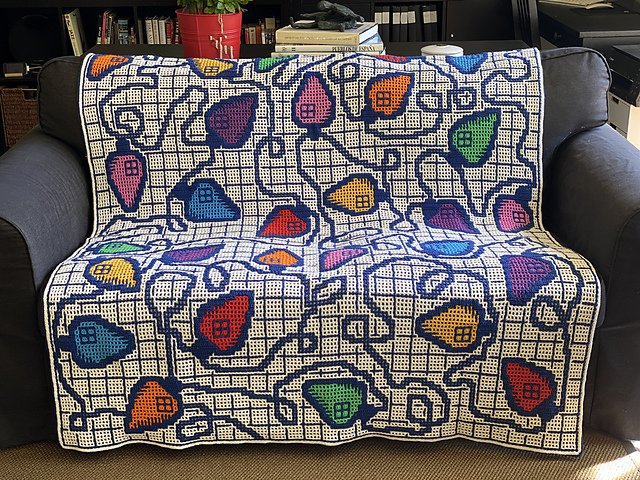 Ravelry: Astrid's Christmas tangle blanket pattern by Astrid Schandy