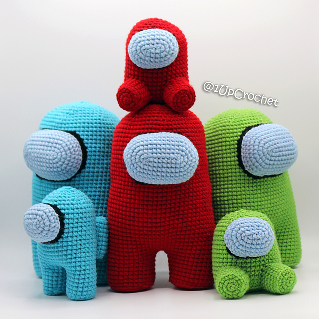 Ravelry: Among Us Inspired Crewmates pattern by Ashe Lee