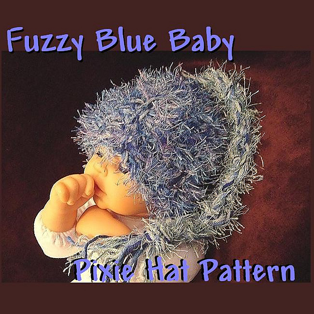 Ravelry: Fuzzy Blue Pixie Hat pattern by Ashton E Leven