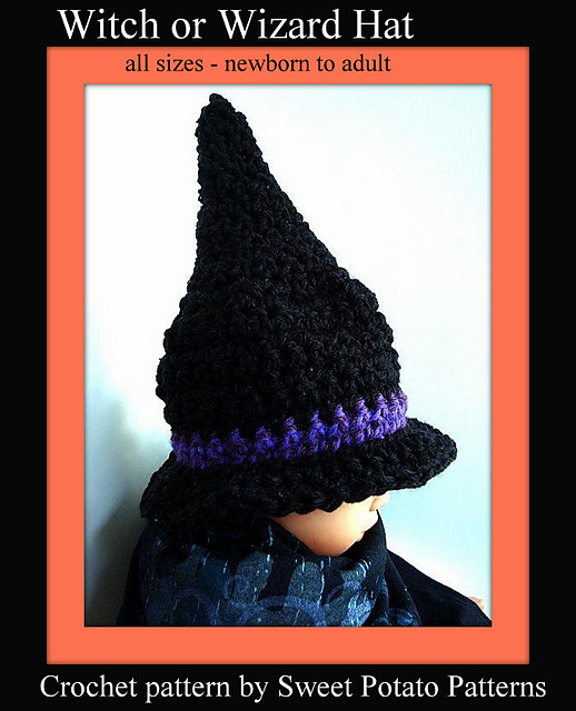 Ravelry: Witch or Wizard Hat pattern by Ashton E Leven