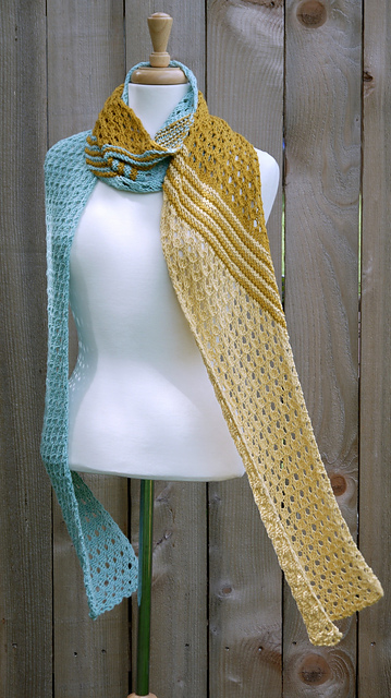 Ravelry: Secret Beach Diagonal Scarf pattern by Maggie Murphy