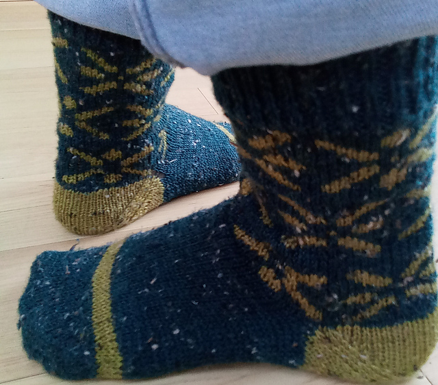 Ravelry: Snowflake Candy Socks pattern by Charity Atchison