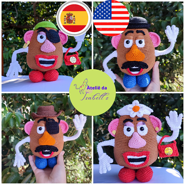 Ravelry: Mr. & Mrs. Potato Head Toy Story pattern by Isabela Santos
