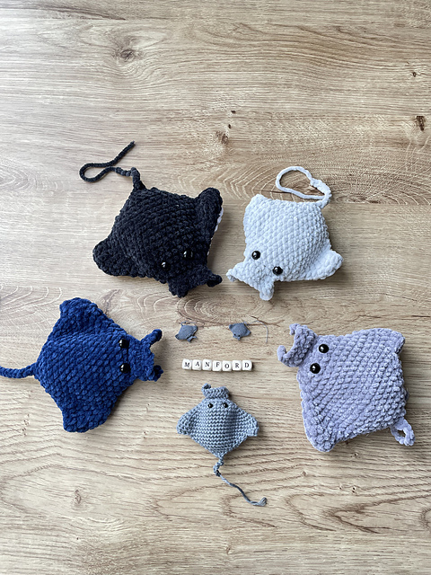 Ravelry: Manford the Manta Ray pattern by Athena Grace Designs