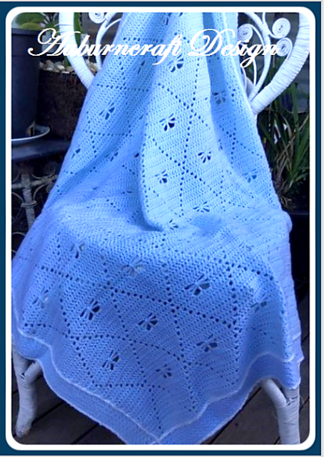 Ravelry: Butterfly Diamonds Blanket pattern by Sue Stapleton