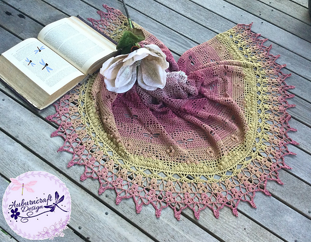 Ravelry: Lost in the Dragonfly Labyrinth Shawl pattern by Sue Stapleton