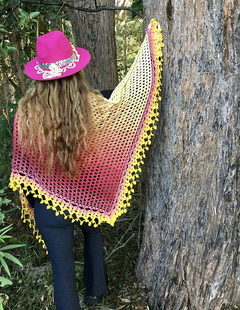 Ravelry: Mojitos At Sunset Shawl pattern by Sue Stapleton