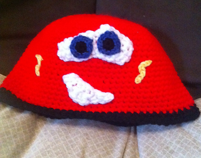 Ravelry: Lightning Mcqueen's Beanie pattern by Katie Grace