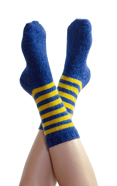 Ravelry: Basic Striped Socks pattern by Amanda Barnett
