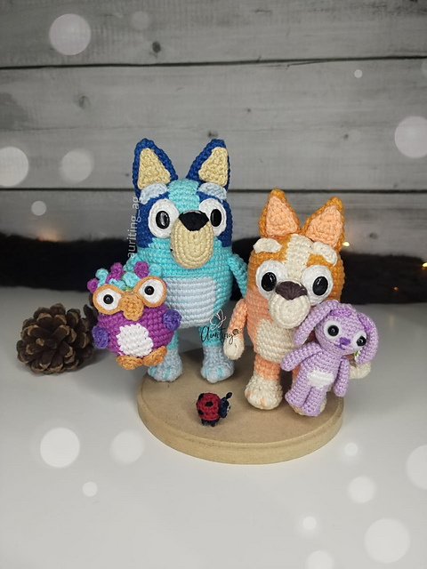 Ravelry: Bluey y Bingo pattern by Anahi Altamirano