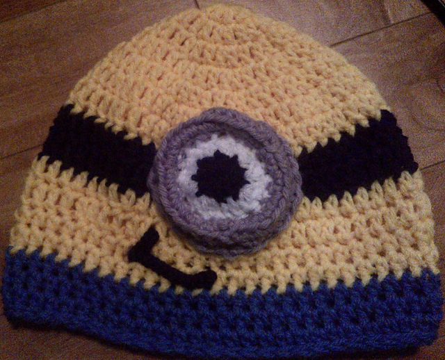 Ravelry: Child's Minion Hat pattern by Melissa M. Barton