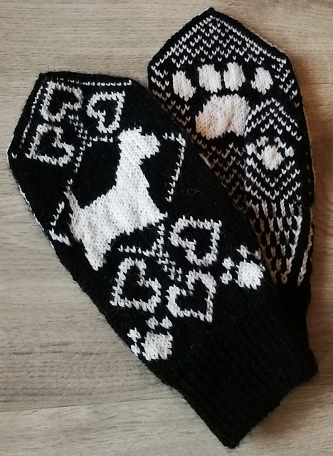 Ravelry: Westie Mittens pattern by AvaAdore