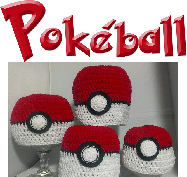 Ravelry: Pokeball - Pokemon Hat pattern by Awe Stitch