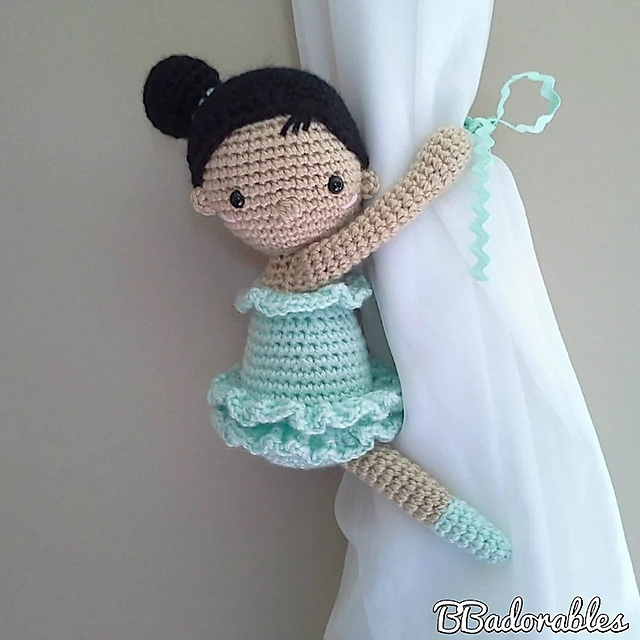 Ravelry Ballerina Curtain Tieback Pattern By Bbadorables