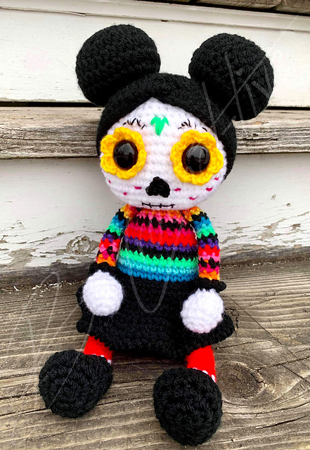 Ravelry: Dia Death a Day of the Dead Doll pattern by B. Crochet-tive