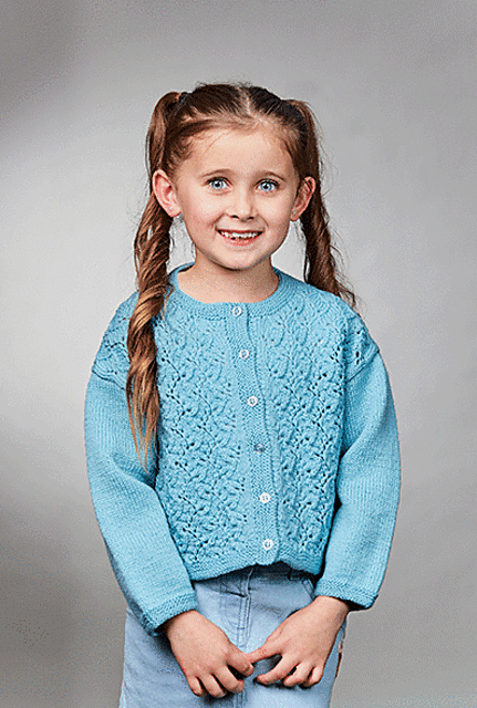 Ravelry: PT8544 - Girls Lace Cardigan pattern by Bendigo Woollen Mills