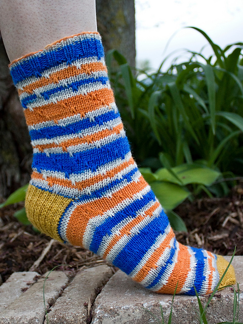 Ravelry: Heather's Basic Top Down Sock pattern by Heather R. Robinson