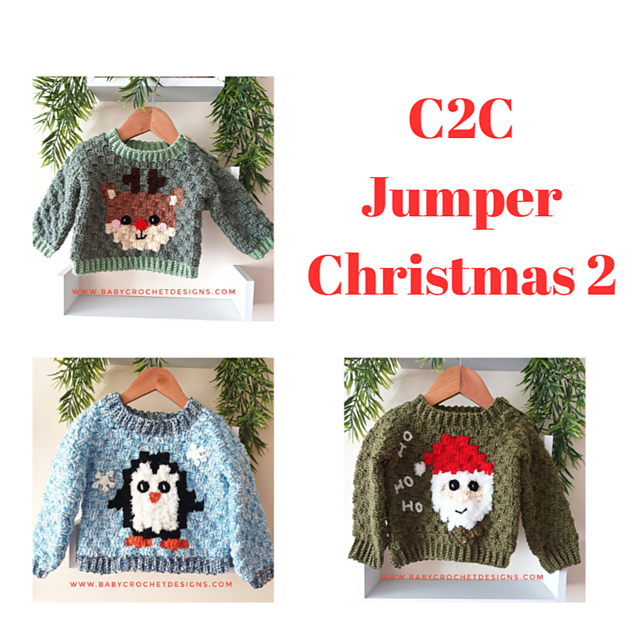 Ravelry: C2C Jumper Christmas 2 pattern by Donna Browne