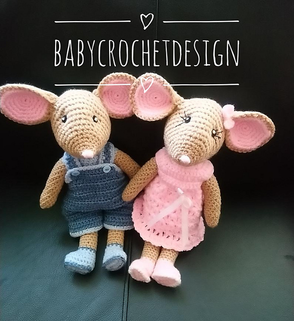 Ravelry: Marley and Molly Mouse Amigurumi pattern by Donna Browne