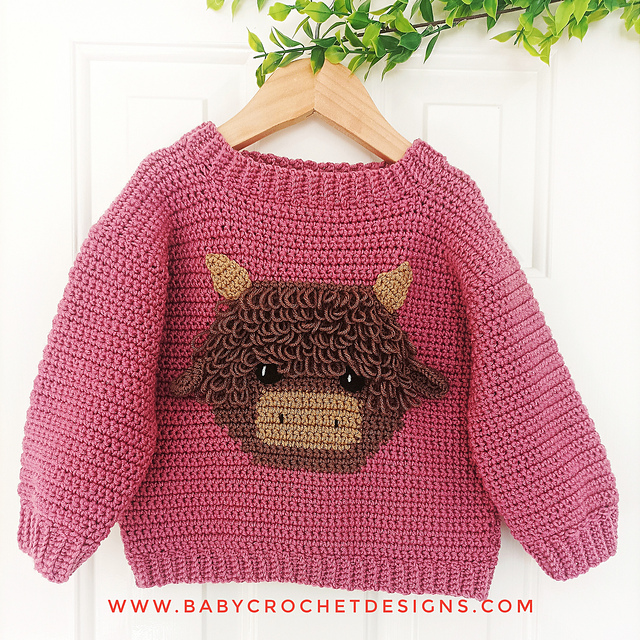 Ravelry: Highland Cow Jumper pattern by Donna Browne