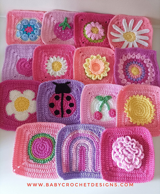 Ravelry: Spring Summer Granny Squares pattern by Donna Browne