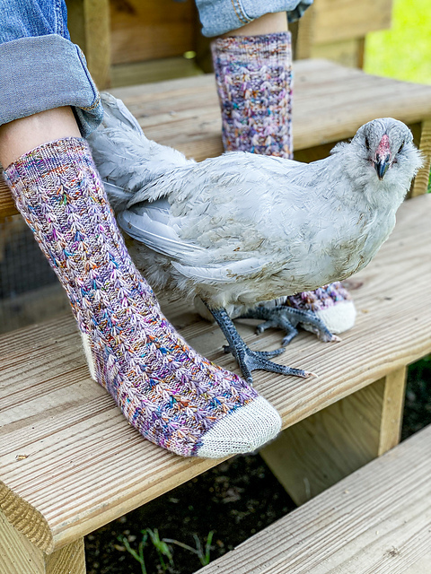 Ravelry: Chicken Scratch Socks pattern by Lauren Colby