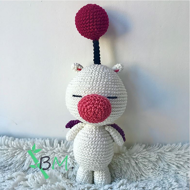 Ravelry: Moogle from Final Fantasy pattern by Amy Woodhouse