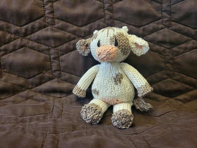 Ravelry: Cute Knitted Cow pattern by Holly Moore