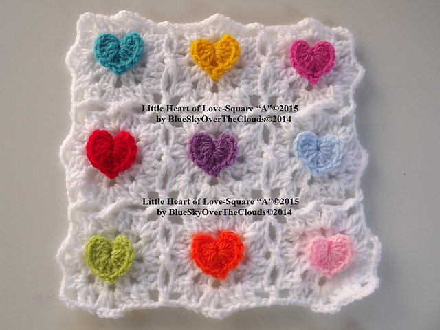 Ravelry: Basic Heart and Little Heart of Love-Squares A & B pattern by ...