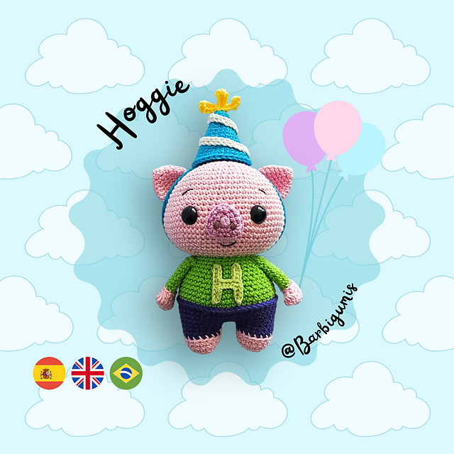 Ravelry: Hoggie Cerdito (Plim Plim) pattern by Bárbara Sánchez