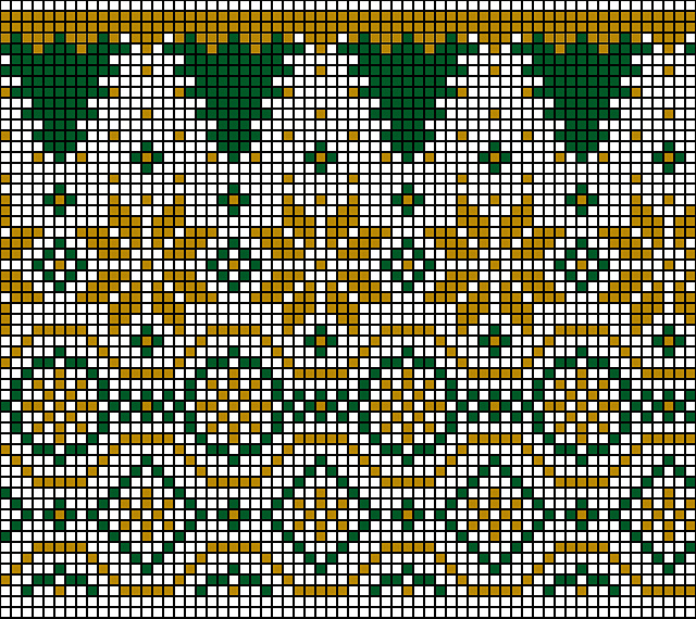 Ravelry: Snowy Pines Stocking Chart pattern by J.M. Remy