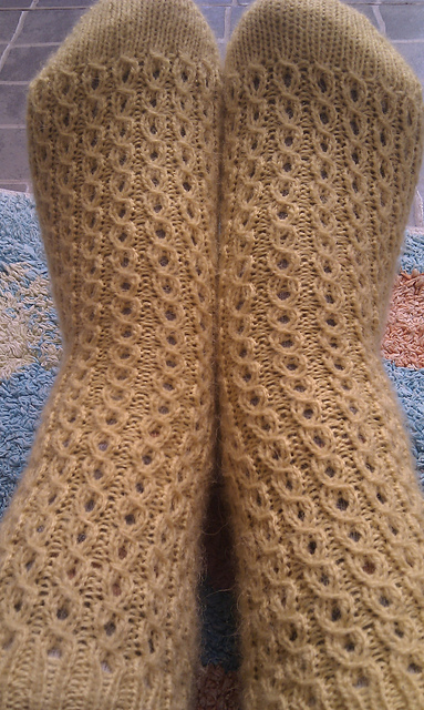 Ravelry: Mock Cable Socks pattern by japonaise