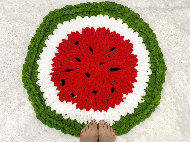 Ravelry: Watermelon Rug pattern by Larissa Koedyker