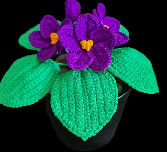 Ravelry: Crochet African Violets pattern by T Jaik